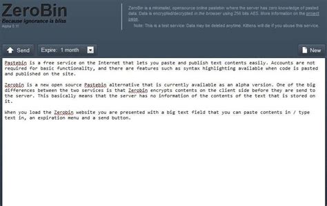 Zerobin Open Source Pastebin Alternative With Client Side Encryption Ghacks Tech News