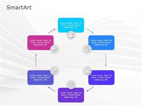Smartart Cycle Block Cycle 6 Steps Slideuplift