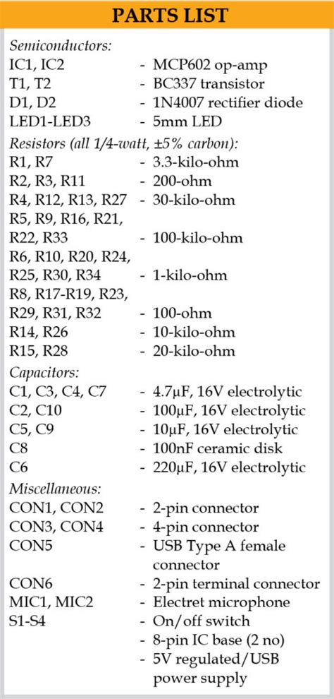 Dual Microphone Preamplifier For Adc Mcu And Arduino