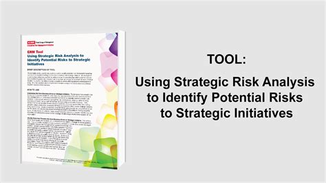 Erm Tools Integrating Strategy And Risk Management