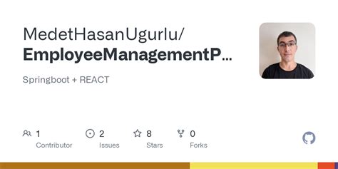 GitHub MedetHasanUgurlu EmployeeManagementProject Springboot REACT
