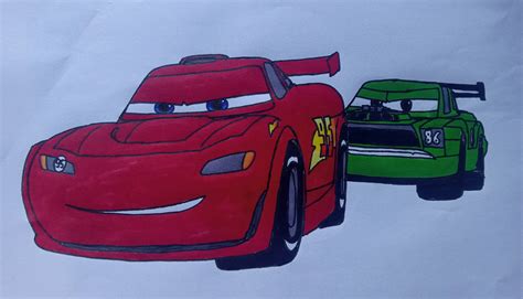 Lightning Mcqueen 95 Vs Chick Hicks 86 Fanart By Casonartsdrawing2006