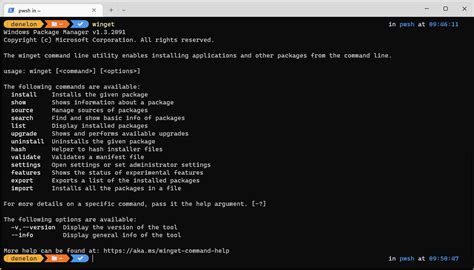 Windows Package Manager 13 Windows Command Line