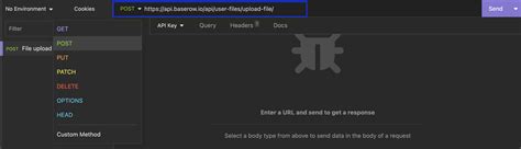 Api Integration How To Upload A File To Baserow Using Multipartform