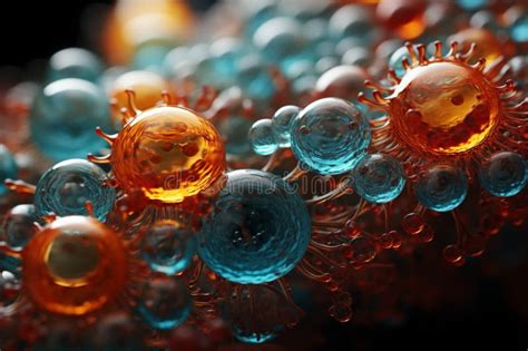 Close Up On An Attack Of Cancer Cells On Other Cells In Human Organs