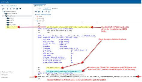 Solved Ods Html Path Question Sas Support Communities