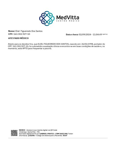 Atestado Eliel Figueiredo Memed Pdf