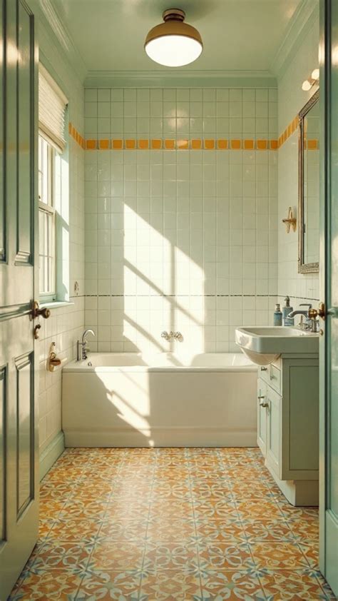 23 Groovy Tiles And Funky Fixtures For A 70s Bathroom Revival