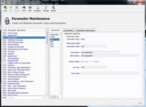 Member Administration Parameters