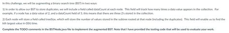 Solved Public Class Bstnode Private Int Data