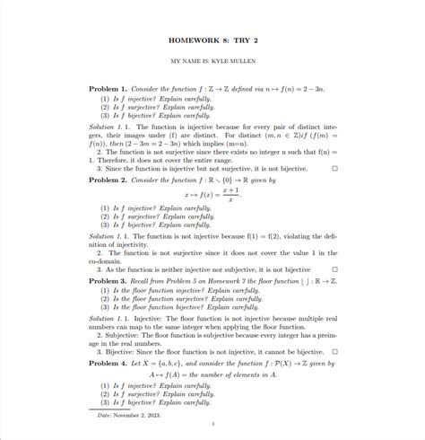 problem 1 consider the function f z→z defined via