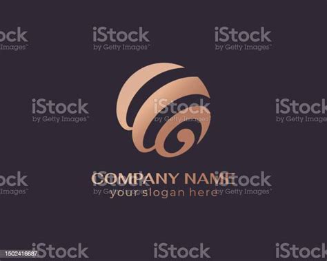 둥근 나선형 공 기호입니다 창조적 인 영역 문자 W와 G 독특한 럭셔리 디자인 상징 비즈니스 스튜디오 부티크 스파를 만들기위한 템플릿 0명에 대한 스톡 벡터 아트 및 기타