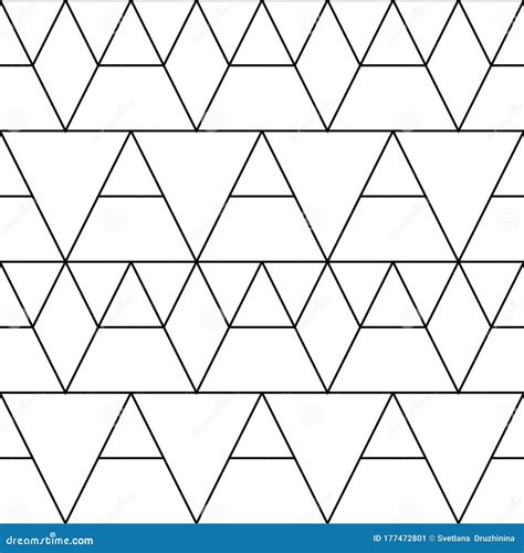 Vector Seamless Pattern Modern Stylish Texture With Monochrome Trellis Repeating Geometric