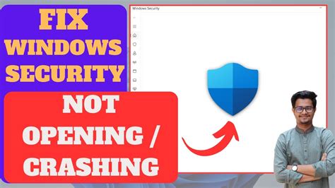 Fix Windows Security Not Opening Or Crashing In Windows 11 10 Youtube