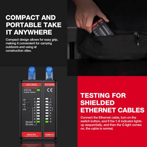 Habotest Ht812a Network Cable Tester 8p 6p 4p 2p Cable Lan Tester Networking Wire Telephone Line