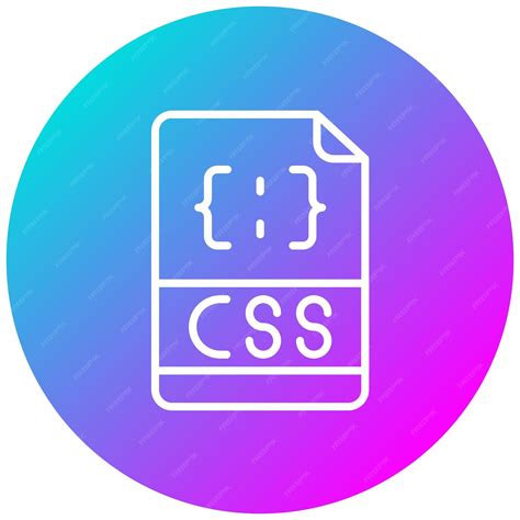 Estilo De Ilustración Vectorial Del Archivo Css Vector Premium