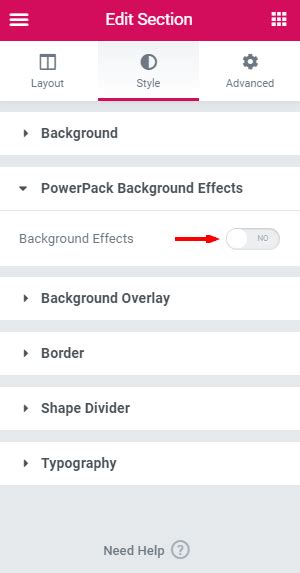 Background Effects Feature For Elementor Powerpack Addons For Elementor