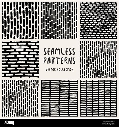 Set Geometric Vector Seamless Pattern Stock Vector Image And Art Alamy