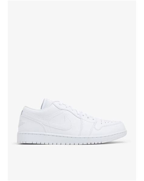 Nike Air Jordan 1 Low Triple Sneakers In White For Men Lyst