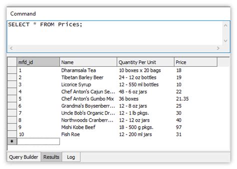 Editable Results Tables