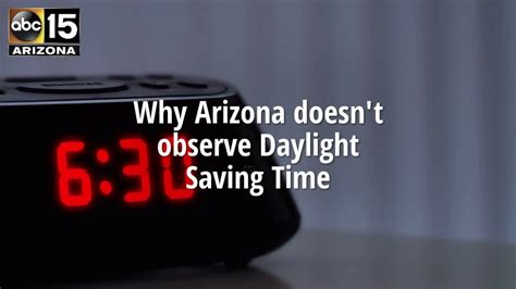 why arizona doesn t observe daylight saving time