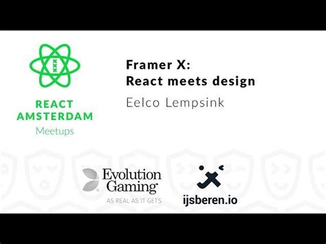 Conference Talks Talk Framer X React Meets Design From React