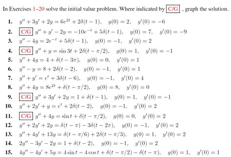 Solved In Exercises 1 20 Solve The Initial Value Problem