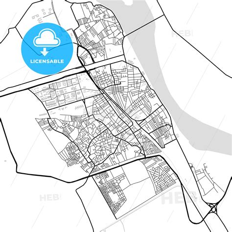 Downtown Map Of Assiut Egypt Hebstreits