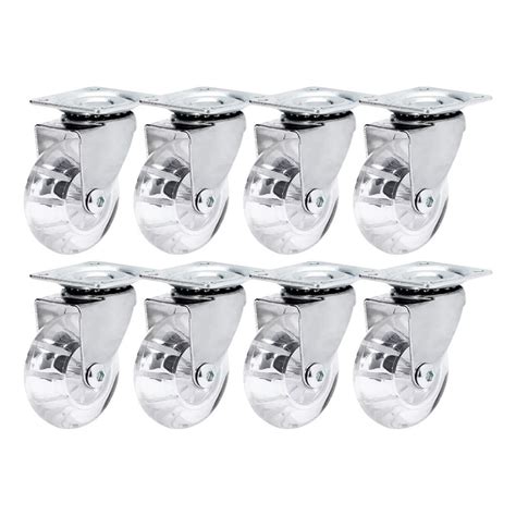 Kit 8 Rodizio 50mm Giratorios Rodinhas P Moveis Gel Sfreio Shopee