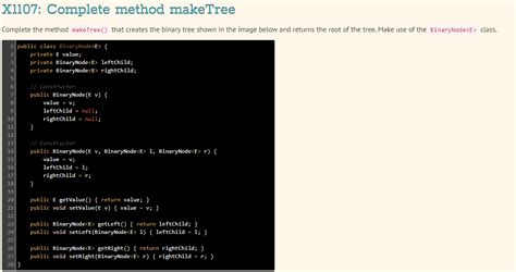 solved x1107 complete method maketree complete the method