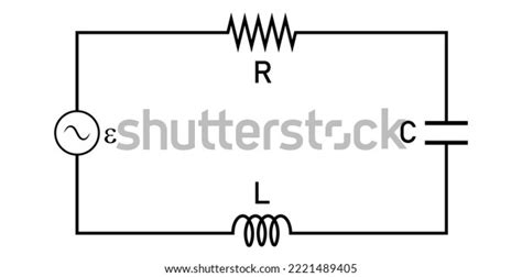 Series Lcr Circuit Connected Ac Source Stock Vector Royalty Free Shutterstock