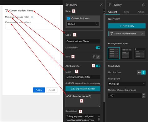 Configuring Attribute Queries In Experience Builder Geospatial