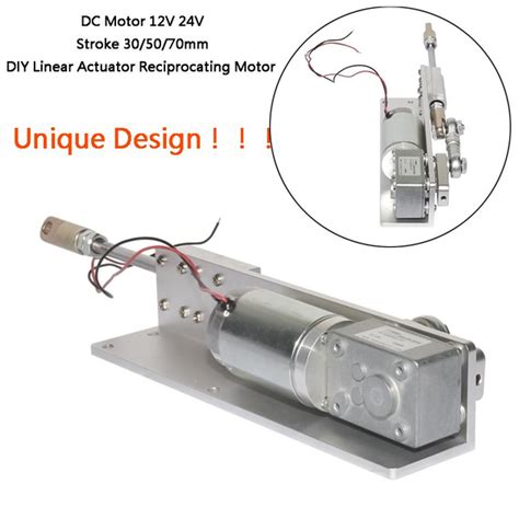 Diy Design Dc 1224v Linear Actuator Reciprocating Electric Motor