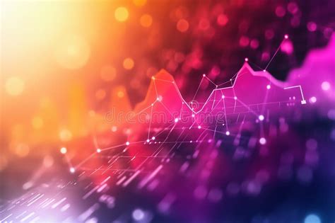 Exploration Of Abstract Data Visualization Utilizing Vibrant Colors And Engaging Graphical