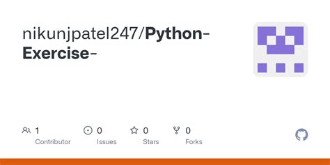 python exercise exercise 1 ipynb at main · nikunjpatel247 python exercise · github