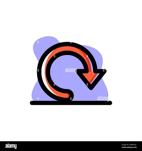Reload Arrow Button Icon Conceptual Vector Illustration Design Eps10