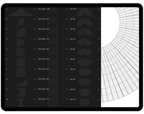 Artstation 238 Procreate Grid Lines Stamps Lettering Grids Procreate Brushes Procreate