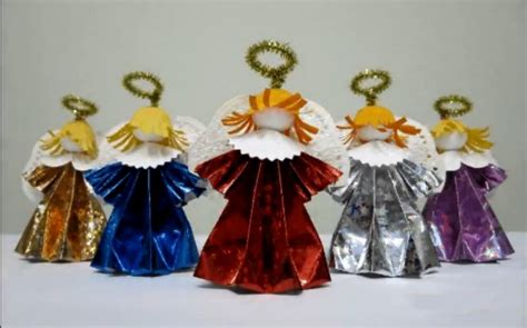 Χριστουγεννιάτικος άγγελος από χαρτί Μαθήματα τέχνης Artlessons Gr