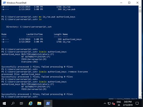 Cấu Hình Ssh Key Pair Authentication Trên Windows Server 2019 Hotline 0972710812