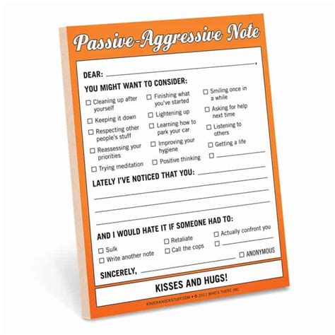 Passive Aggressive Notes Spn