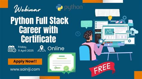 Online Webinar On Python Full Stack Career With Certificate