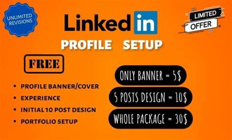 Create And Setup A Professional Linkedin Profile For You By Batabcommerce Fiverr