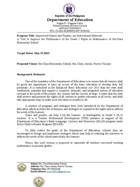 Proposal Math Pdf Literacy Cognition