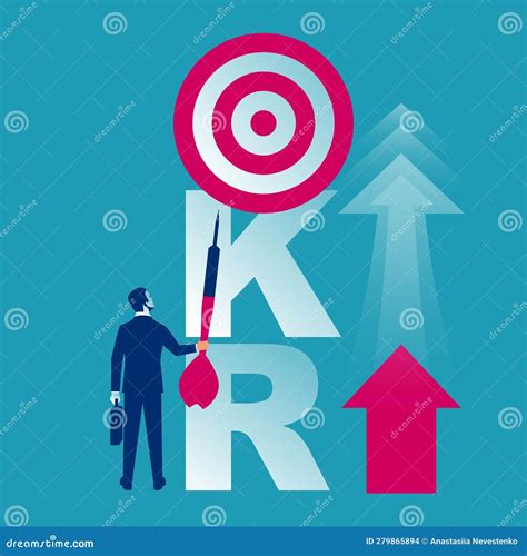 OKR Objectives Key And Results Business Target And Focus Concepts