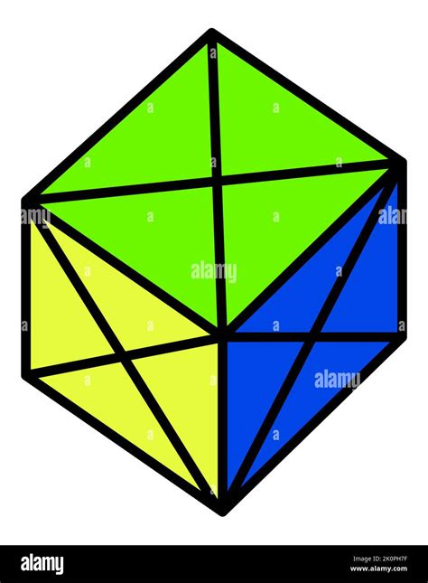 Geometric Shape Of Cube With Crossed Lines Vector Stock Vector Image And Art Alamy
