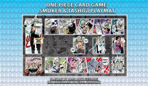 One Piece Tcg Card Game Smoker Tashigi Playmat Etsy