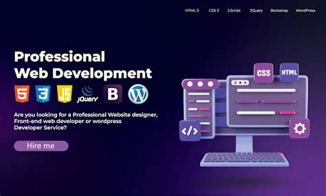 Be Your Front End Web Developer Using Html Css Javascript By Faisal Hayat Fiverr