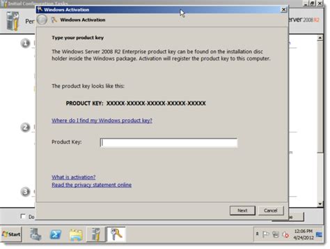Install Windows Server 2008 R2