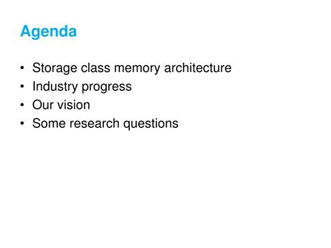 Ppt Storage Class Memory Architecture For Energy Efficient Data