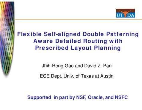 Ppt Flexible Self Aligned Double Patterning Aw Are Detailed Routing W Powerpoint
